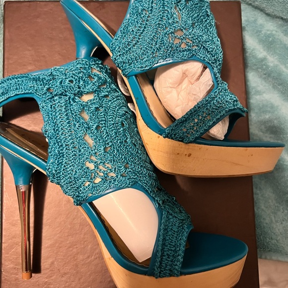bebe | Shoes | Circa 21 Bebe Harriett Crochet Sandal | Poshmark